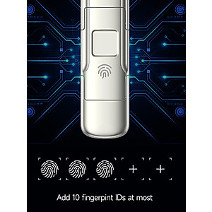 MOVE SPEED 1TB USB3.2 Solid State USB Flash Drive 520MB/s AES256 & Fingerprint Encryption Type C USB Gen 2 Thumb Drive