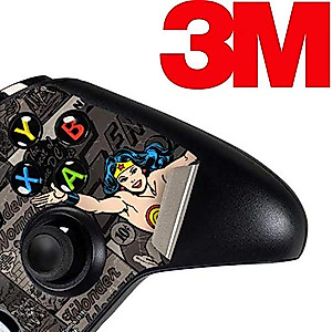 Skinit Decal Gaming Skin Compatible with Xbox One Controller - Officially Licensed Warner Bros Wonder Woman Mixed Media Design