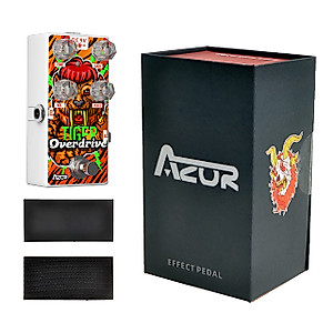 AZOR Overdrive Guitar Pedal, Analog Tiger Drive Effect Pedal for Electric Guitar True Bypass