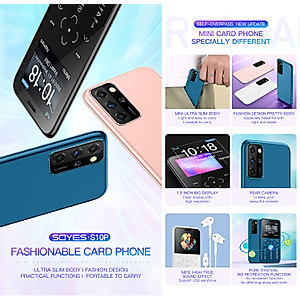 Tuanzi F1 Smallest Flip Cellphone F1 GSM Unlocked 2G Mini Phone 32MB+32MB MTK6261 300mAh Bluetooth Mini Backup Pocket Portable Mobile Phone Gift for Kid (F18 Gold)