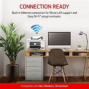 Canon Megatank GX4020 All-in-One Wireless Supertank Printer with Print, Copy, Scan and Fax | Auto Document Feeder | Mobile Printing | 2.7" LCD Touch Screen
