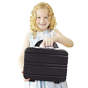 N&T NIETING Diamond Painting Storage Containers, 140 Slots Diamond Painting Accessories Kit, Portable Bead Storage Box, Label Stickers for DIY Art Crafts, Black