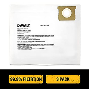 DEWALT DXVA19-4111 Fine Dust Bag Fits for 6-10 Gallon DEWALT Wet/Dry Vacuum