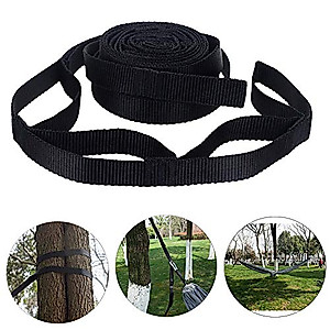 2Pcs Hammock Straps - Hammock Tree Straps Set,No Stretch Suspension System Kit,200cm Adjustable Outdoor Tree Hanging Yoga Tied Rope Belt for Camping Hiking