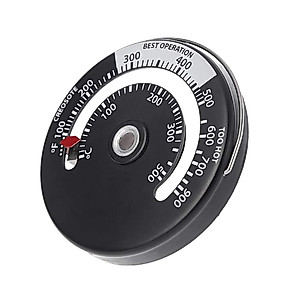 GUSENG Magnetic Stove Flue Pipe Fan Fireplace Thermometer Multi Fuel Efficiently Woodstove Woodburner Stove Pipe