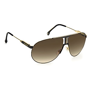 Carrera PANAMERIKA65 Aviator Sunglasses, Black Gold, 65mm, 11mm