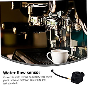 TEHAUX Sensor Water Flow Counter Liquid Flow Meter Fuel Meter Beverage Machine Flowmeter Water Flow Control Meter Control Water Flow Food Grade Plastic Fuel Oil G1