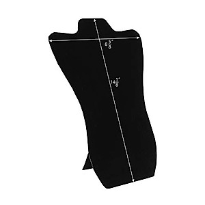 2 Tall Curved Necklace Easel Display Black & White 14"