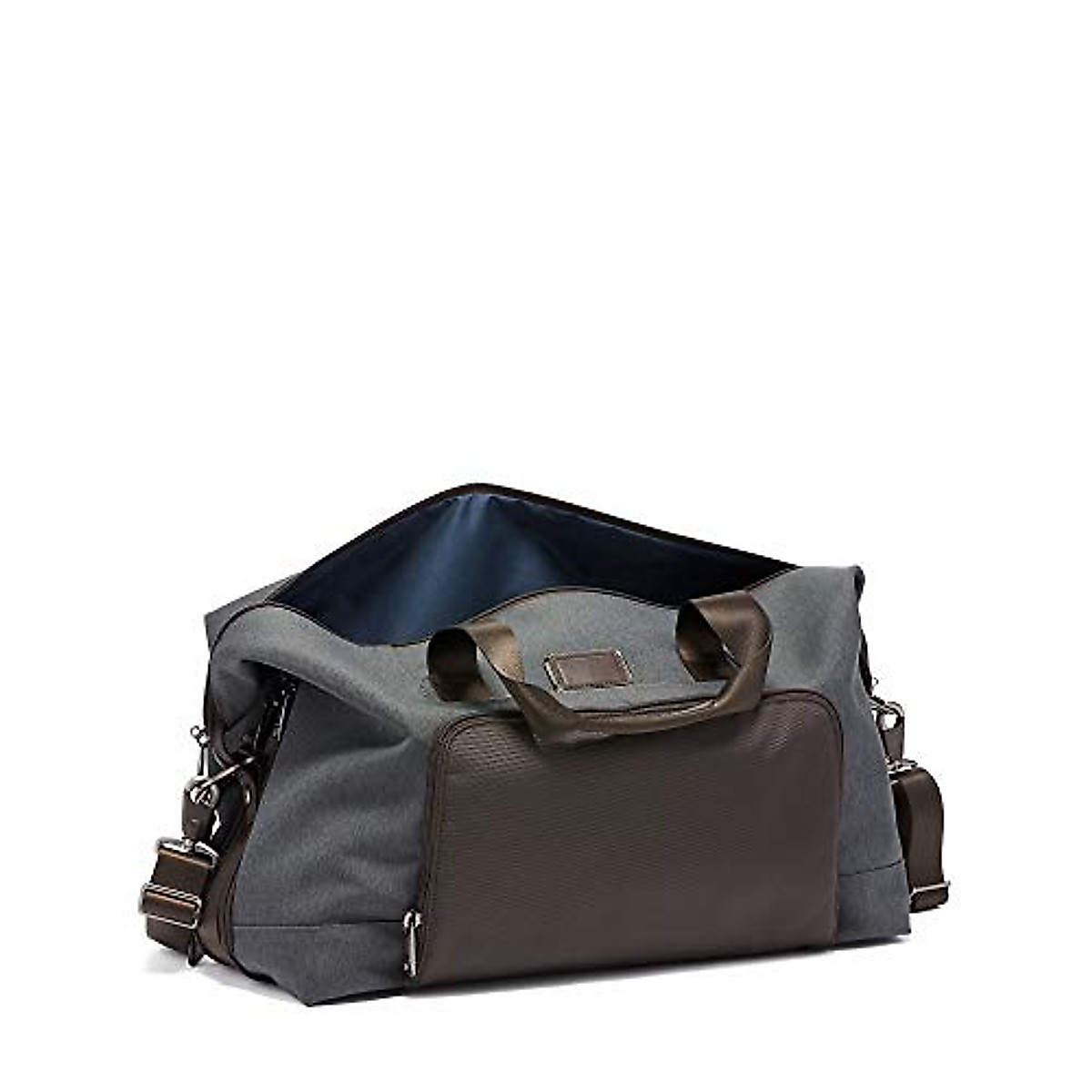TUMI Alpha 3 Double Expansion Travel Satchel - Travel Bag for Long Weekends and More - Duffle Bag for Men and Women - Anthracite