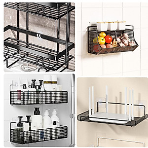 Gjinxi 8Pcs Shower Caddy Adhesive Replacement, Shower Shelf Adhesive No Drilling, Strong Adhesive Shower Hooks, Waterproof Shower Adhesive Strips for Shower Caddy Baskets, Kitchen Racks