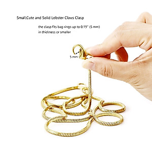 Small Square Copper Purse Shoulder Cross Body Handbag Bag Chains Strap Replacement(Silver, 47'')