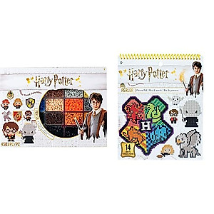 Perler 80-54345 Harry Potter Fuse Bead Kit for Kids and Adults, Comes with 19 Patterns, Multicolor, 4503pcs & Beads Harry Potter Instruction Pad, 53 Patterns, Multicolor
