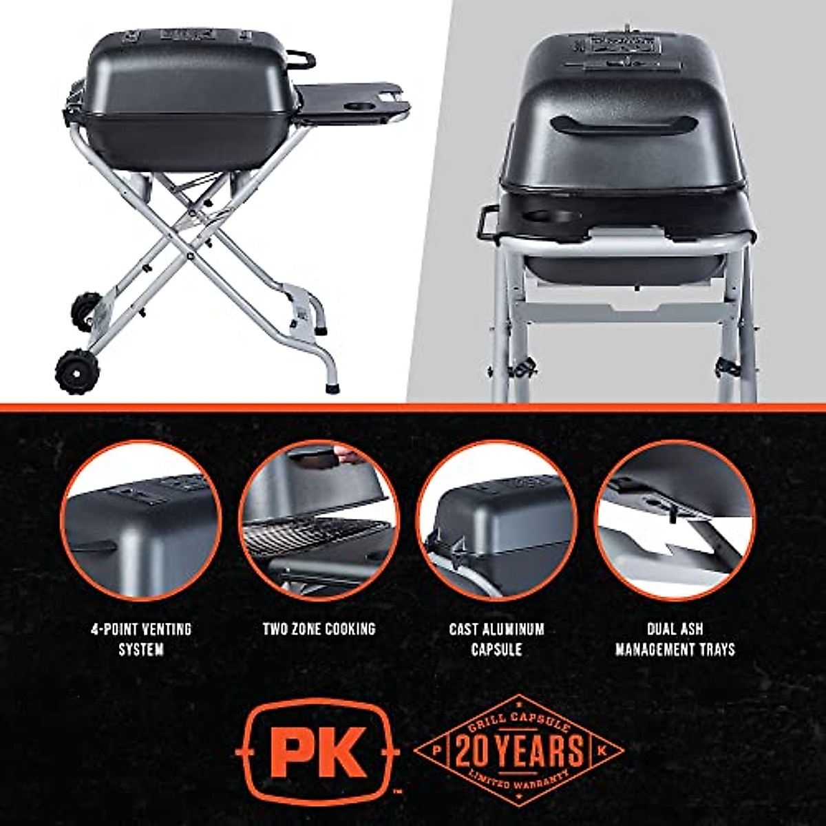 PK Grills GSB-X Original PKTX Grill, Graphite
