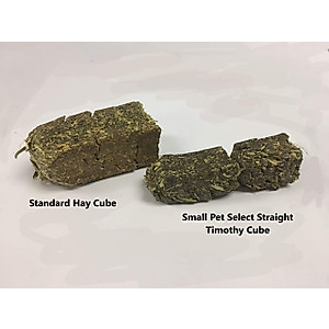 Small Pet Select - Straight Timothy Hay Cubes - 100% All Natural Timothy Hay, Not Blended - Delivered Fresh, Guarantee, (5 lb)