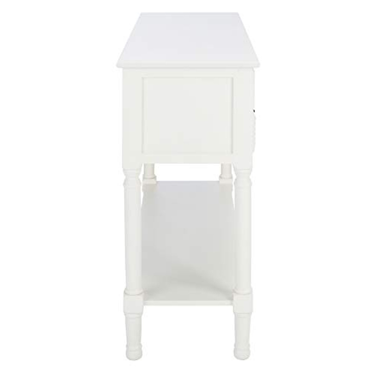 Safavieh Home Collection Haines White 4-Drawer Bottom Shelf Console Table