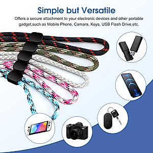 FrgKbTm Hand Wrist Strap Lanyard, 8 Pcs Adjustable Nylon Wrist Strap Lanyard, Colorful Hand Wrist Straps for Mobile Phone, Camara, Keys, USB Flash Drive, Wallet, ID Name Tag Badge, Mp3, Mp4, GoPro