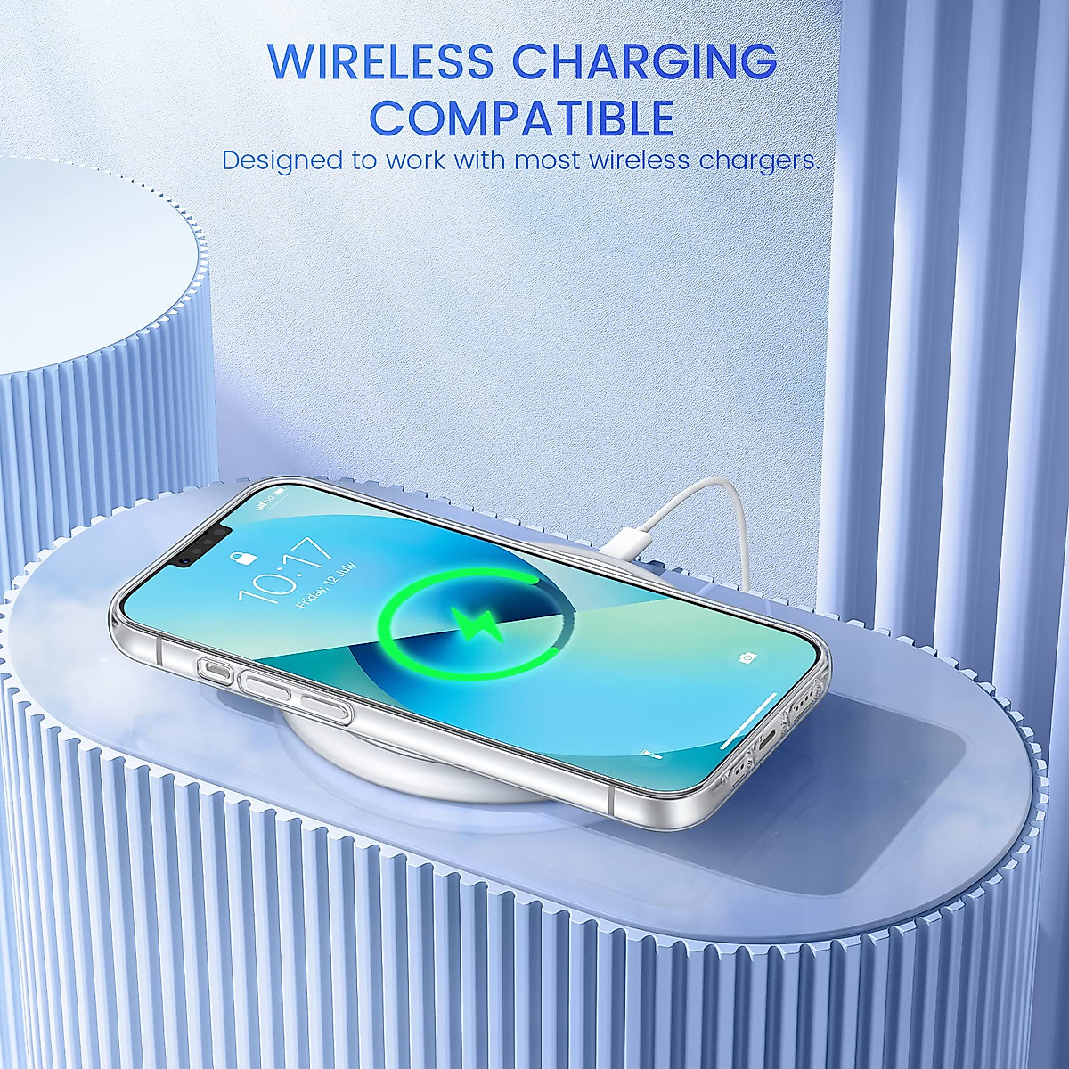 Caka Case Compatible for iPhone 13 Mini Glitter Phone Case Girly Women Bling Sparkle Flowing Floating Quicksand Waterfall Clear Soft TPU Case Cover for iPhone 13 Mini (5.4 inches) (Blue Purple)