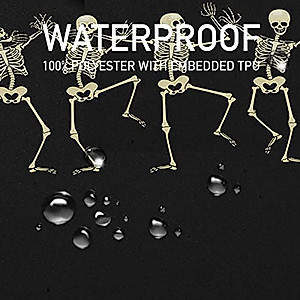 Bag Pen Case Pouch Box Organizer for Teen Girls Boys School Students Men Women Waterproof Zipper Pouch for Office Supplies Makeup, Funny Halloween Skeleton Decor