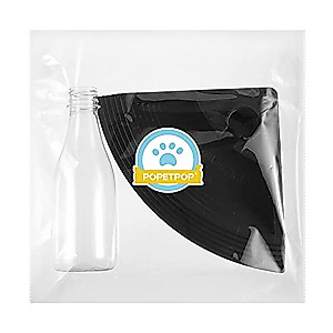 POPETPOP Reptile Water Bowl-Automatic Reptile Water Fountain-Turtle Water Dispenser Bottle Tortoise Food Water Bowl Feeding Dish for Lizards Snake-Black