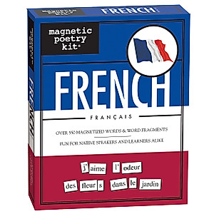 Magnetic Poetry - French Kit - Words for Refrigerator - Write Poems and Letters on the Fridge - Made in the USA