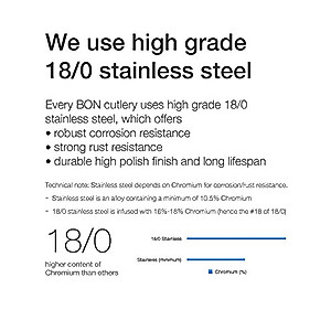 Bon Florentine 20-Piece Stainless Steel Flatware Silverware Cutlery Set - Red, Include Knife/Fork/Spoon, Dishwasher Safe, Service for 4