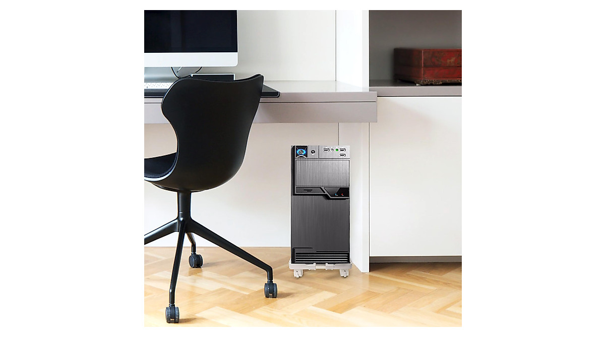 Adjustable Computer Tower Stand with Wheels | UCandy PC Cart