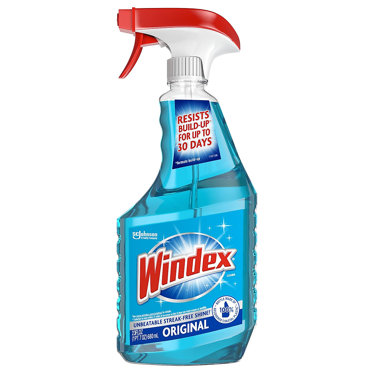 Windex Glass and Window Cleaner Spray Bottle, Original Blue, 23 fl oz