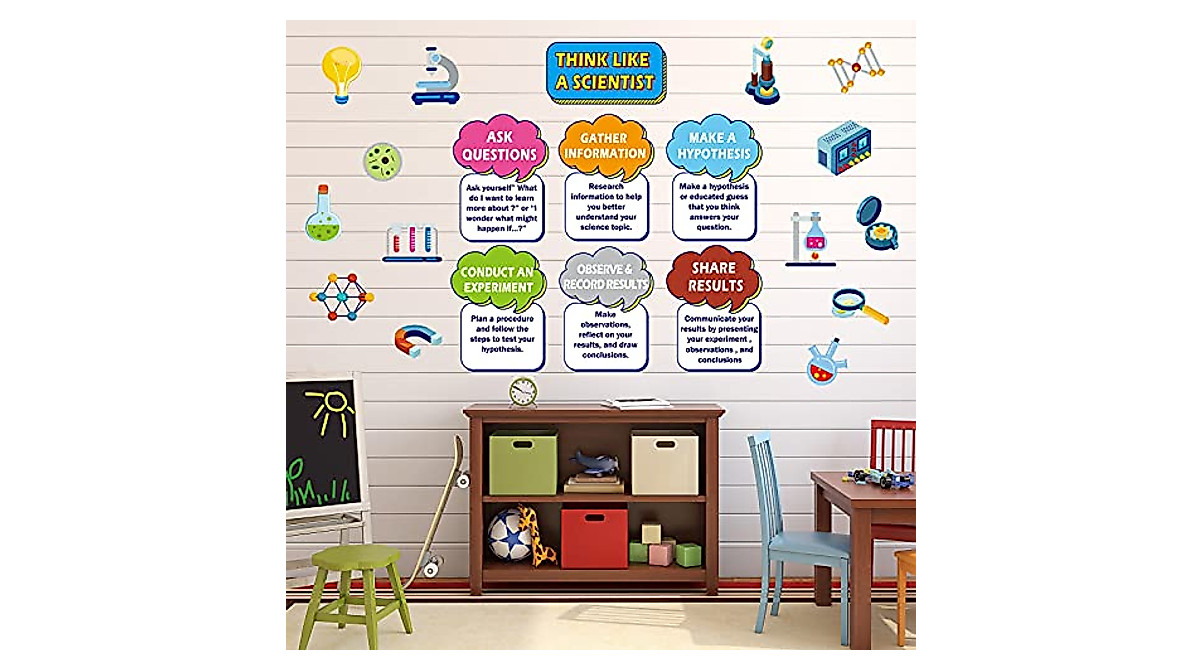 27PCS Think Like a Scientist Bulletin Board Set
