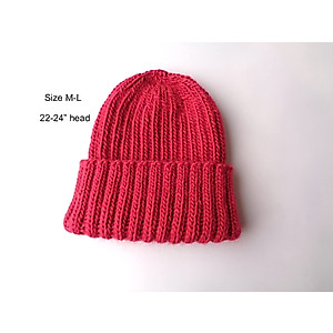 Alpaca Wool Beanie Hat, Hand Knit Watch Cap, Men or Women, Stretchy Seamless Fit, CHOOSE COLOR