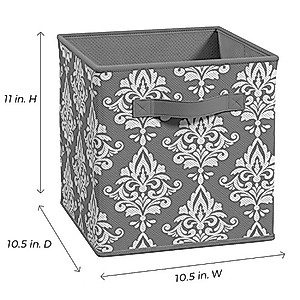 ClosetMaid 3254 Cubeicals Fabric Drawer, Gray Damask
