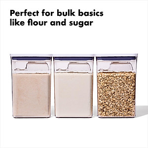 OXO Good Grips 6 Piece Large Canister Set with Scoops, 4.4 qt each, White