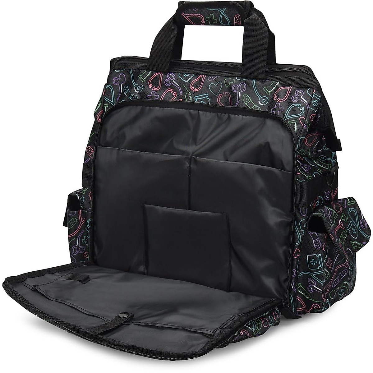 Nurse Mates Ultimate Nursing Bag | Multiple Compartments | Interior Laptop Compartment | Durable Zippers | Medical Tools