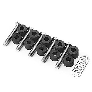 Rust-Free M8 Screws for Samsung TV - 5 Set of Stainless Steel M8 x 45mm TV Mounting Bolts with Washers and 10mm/15mm Spacers, Replacement Wall Mount Screws, Fit 49 – 88 inches Samsung TVs