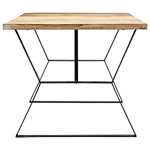 YPWRENH Snack Table Kitchen End Table Dining Table 70.8"x35.4"x29.9" Solid Mango Wood for Dining Room, Kitchen or Living Room