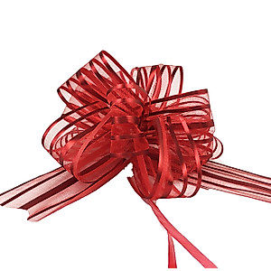 Allgala 12-pc 6" Large Everyday Pull Bows, Red