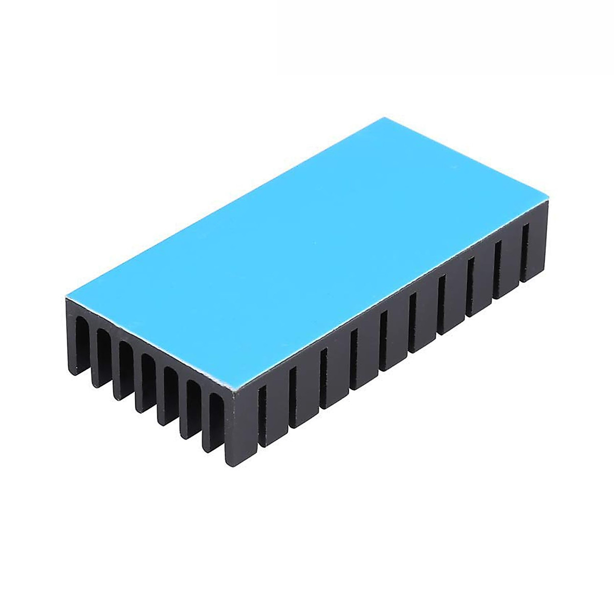 Awxlumv 2Pcs 25mm Heatsink 50x25x10mm/ 2 x 1x 0.4 inch with Thermal Conductive Tape, Cooler Aluminum Heat Sink for Cooling DIY Electronics USB WiFi Router Mini-SATA PCB Device (50mmx25mmx10mm)