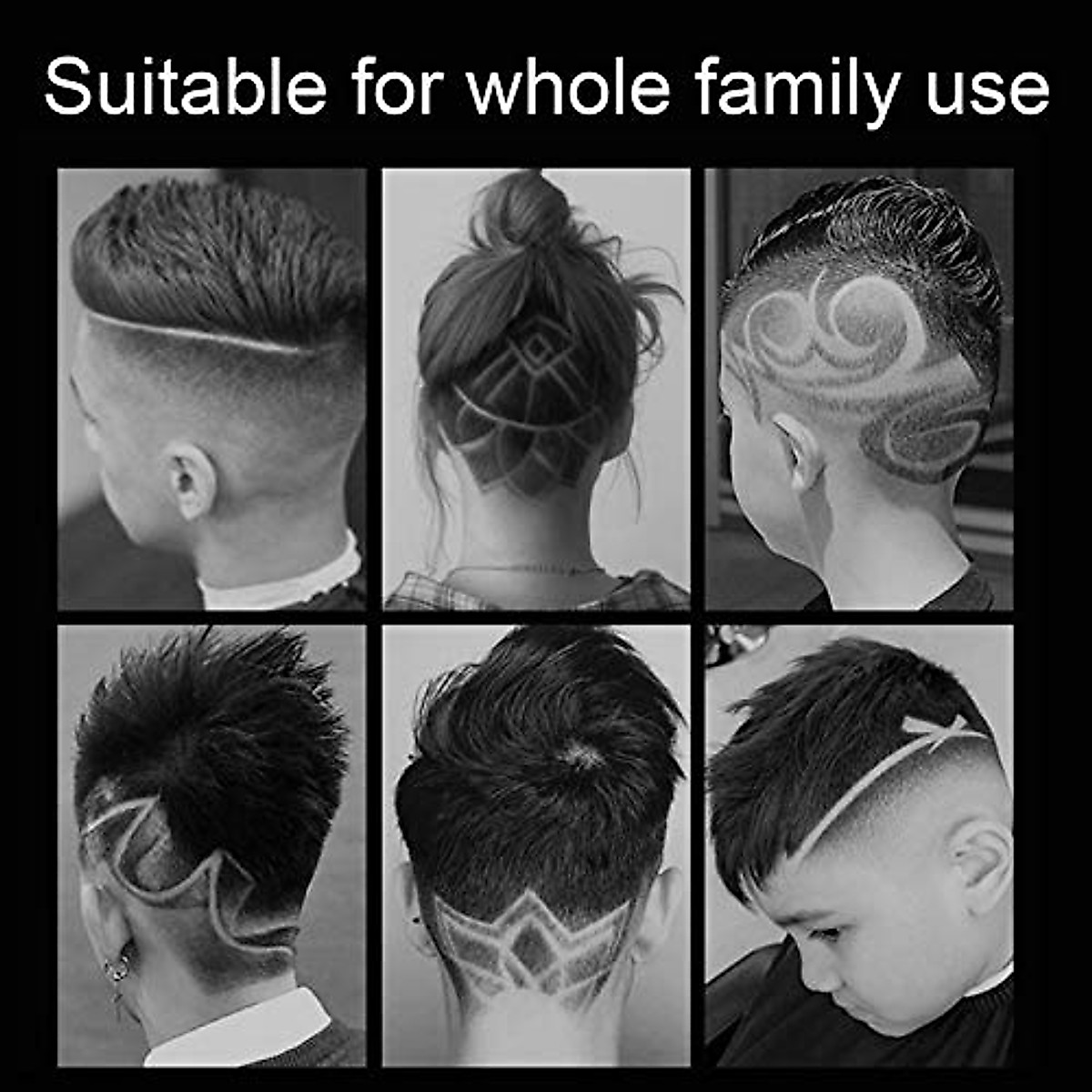 Dioche Electric Hair Clipper, USB Rechargeable Beard Trimmer Shaver, Cordless Trimmer for Men, Fast Cutting, R Shaped Cutter Head, 600mAh Battery, 85 min Use Time, 2h Charging Time