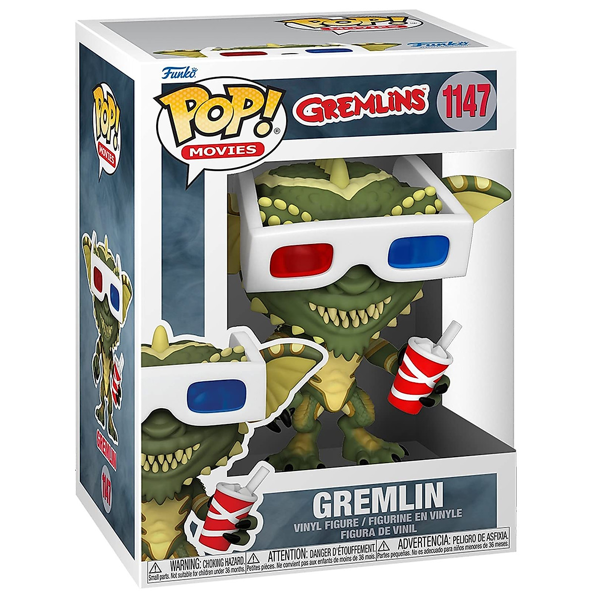 POP Gremlins - Gremlin with 3D Glasses Funko Pop! Vinyl Figure (Bundled Compatible Box Protector Case), Multicolored, 3.75 inches