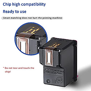 V-Surink Remanufactured Ink Cartridges Replacement for HP 94 150 100 H470 7410 7310 7210 9800 Deskjet 460 PSC 1610 2355 Printer .High Capacity Cartridges(Black, 2 Pack)