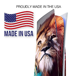 ITS A Skin Skins Compatible with Sony Playstation 5 Console Disc Edition - Protective Decal Overlay Stickers wrap Cover - Lion face