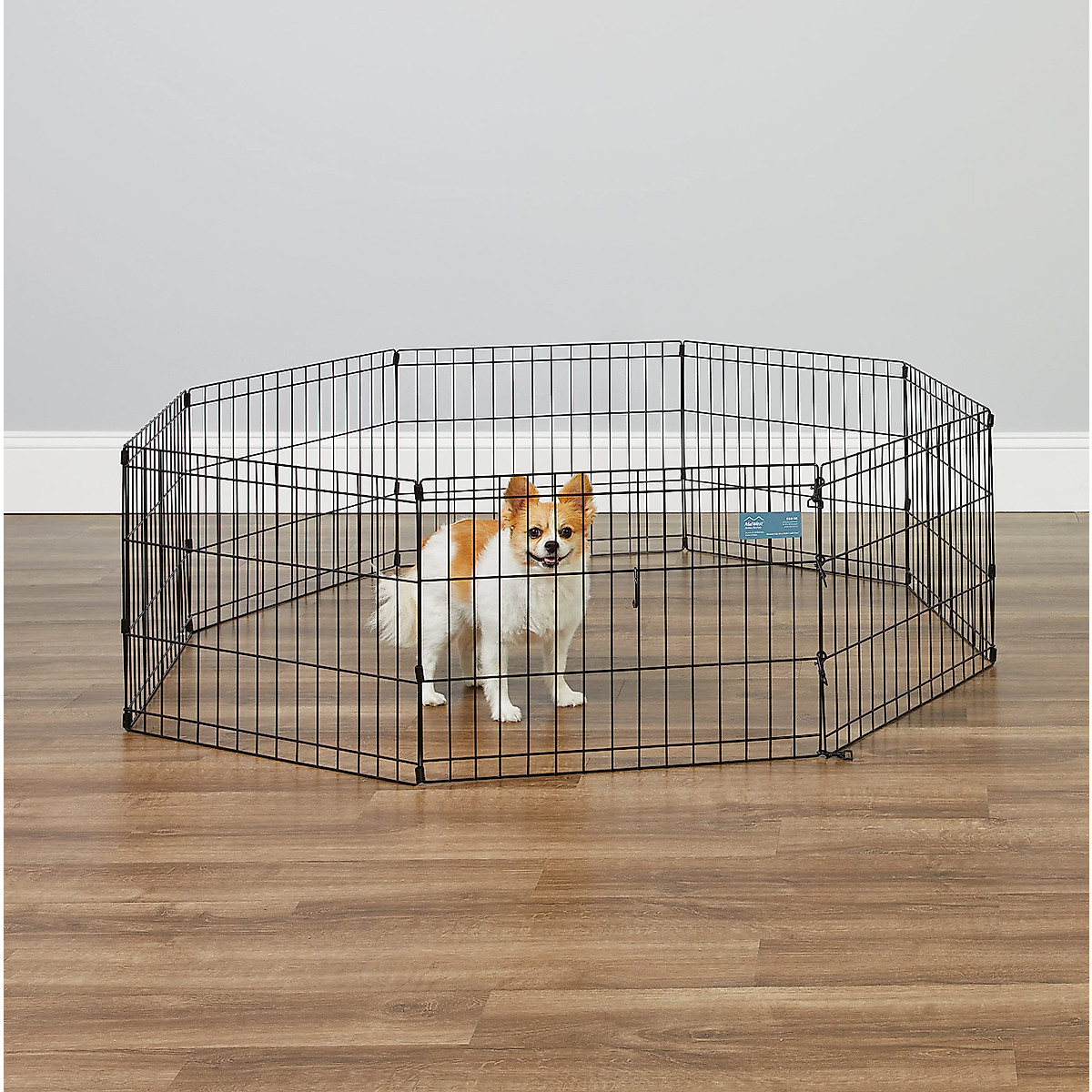 MidWest Homes for Pets Dog Exercise Pen & Playpen, 18-Inch, No Door, Black