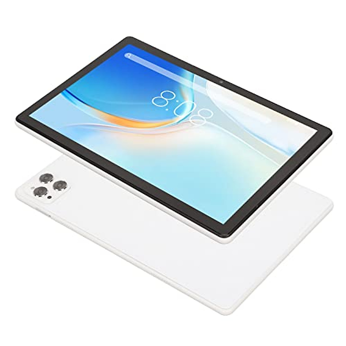 HD Tablet, 4G Calling Tablet Night Reading Mode 100-240V Octa Core Processor 5GWIFI 6GB 256GB for Study for Android 11 (White)