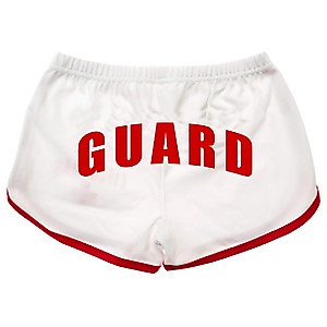 BLARIX Womens Guard Shorts (White, X-Large)