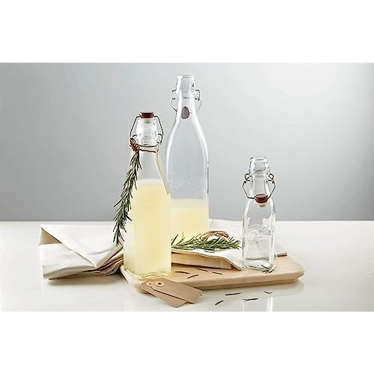 Kilner Clip Bottle, 33.8 fl oz (1 L), Clear