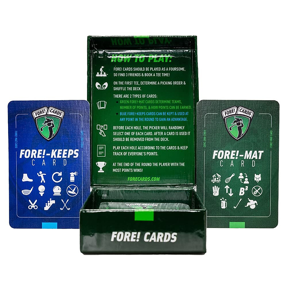 Fore! Cards 3 Game Bundle | 3 Fun & Interactive On-Course Golf Games to Suit Every Type of Golf Round | Never Play a Boring Round Again | Save Over 25%
