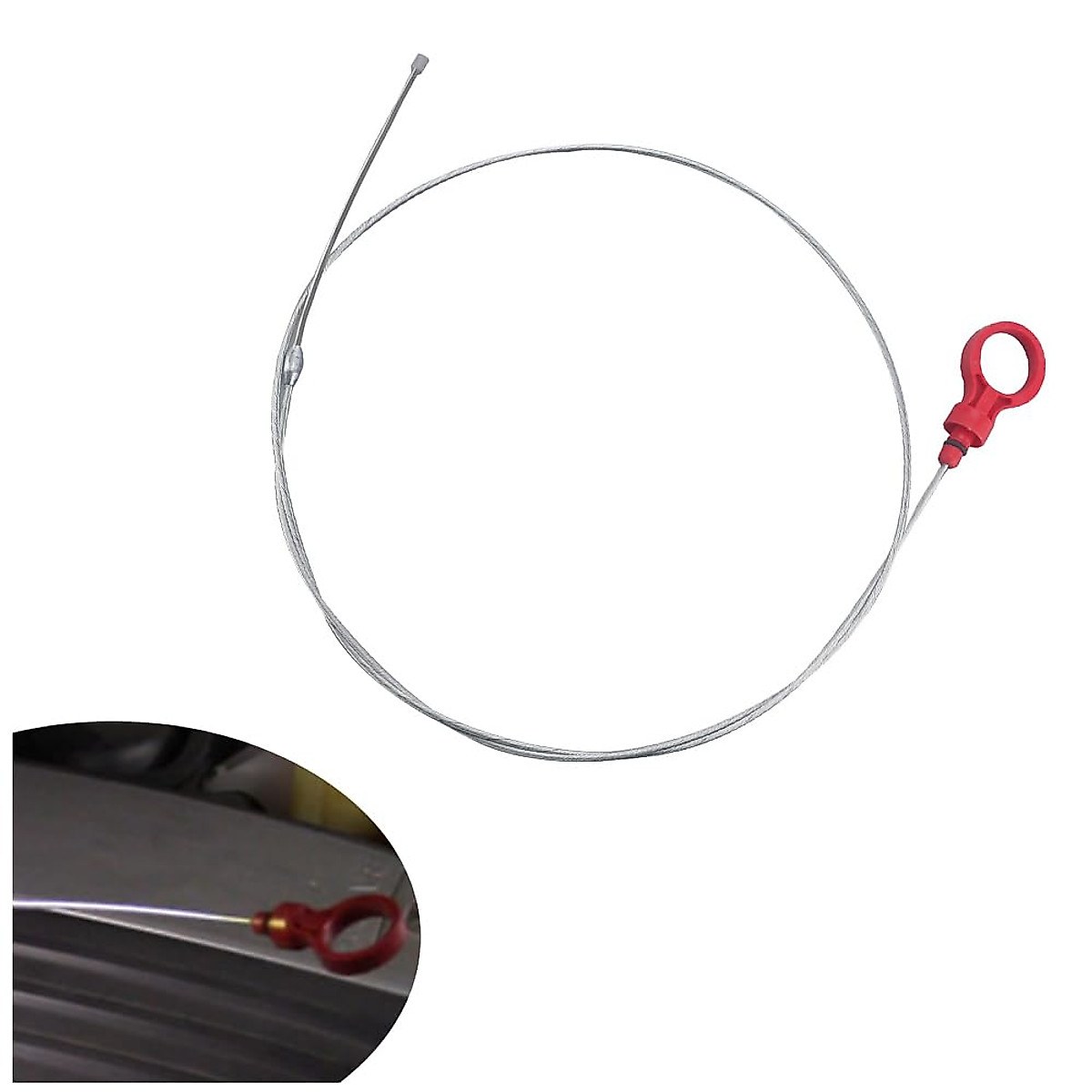 NHHC Automatic Transmission Dipstick Compatible with Jeep Dodge Chrysler with 2.7 3.5 3.6 3.7 5.7 6.1 6.4L Transmission Oil,OEM#8863B 9336 42RLE NAG1 Transmission Fluid Dipstick with O-Sealing Cap