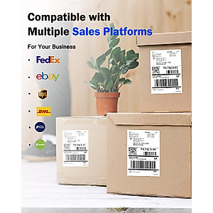 CLABEL Thermal Label Printer, 4x6 Shipping Label Printer for Small Business Shipping Packages, Compatible with Amazon, Ebay, Etsy, Shopify, FedEx, UPS, etc, Support Windows,Mac, CT428S