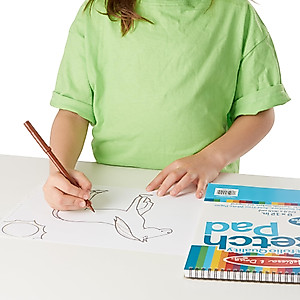 Melissa & Doug Sketch Pad (9 x 12 Inches) - 50 Sheets, 2-Pack - FSC Certified