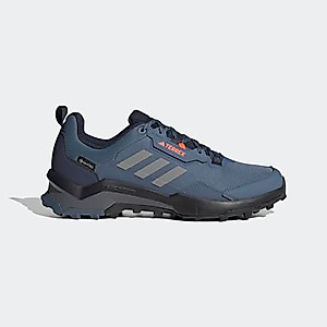adidas Men's Terrex Ax4 Gore-tex Hiking Shoes Sneaker, Wonder Steel/Grey/Impact Orange, 10