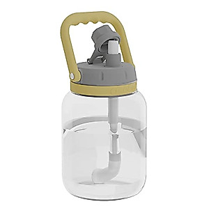 asobu Juggler a Tritan, Freezable Unbreakable and Large Capacity Water Jug with Easy Grip Handle 50 Ounces (50 Ounces, Mustard)